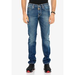 Cipo & Baxx Slim-fit-Jeans CIPO & BAXX Gr. 32, EURO-Größen, blau Herren Jeans Slim Fit