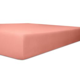 Spannbettlaken kneer "Exclusive-Stretch" Laken Gr. B/L: 140-160 cm x 200-220 cm 1 St., Jersey-Elasthan, 40 cm, 140-160 x 200-220 cm, rosa (altrosa) Spannbettlaken
