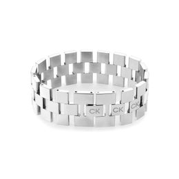 Armband Calvin Klein "Schmuck Edelstahl Armschmuck Gliederkette" Armbänder Gr. Edelstahl, silberfarben (edelstahlfarben) Damen Armbänder Silber