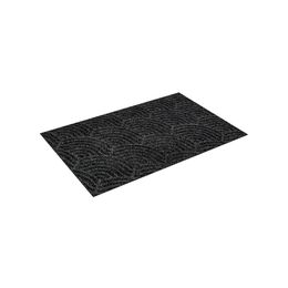 Fußmatte wash+dry by Kleen-Tex Teppiche Gr. B/L: 60 cm x 90 cm, 7 mm, 1 St., grau (dunkelgrau) Fußmatten gemustert