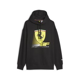Sweatshirt Puma "Scuderia Ferrari Race CBS Motorsport Hoodie Herren" Gr. M, schwarz (black) Herren Sweatshirts