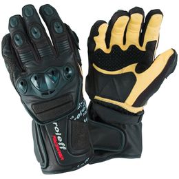 Motorradhandschuhe Roleff "RO 69" Handschuhe Gr. L, schwarz (schwarz, beige) Motorradhandschuhe