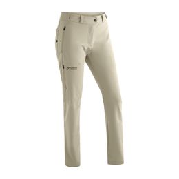 Outdoorhose Maier Sports "Latit slim W" Gr. 20, Kurzgrößen, braun (hellbraun) Damen Hosen Sporthosen