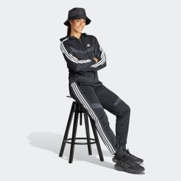 Trainingsanzug adidas Sportswear "W BOLDBLOCK TS" Gr. M, schwarz-weiß (black, white) Damen Sportanzüge Trainingsanzüge