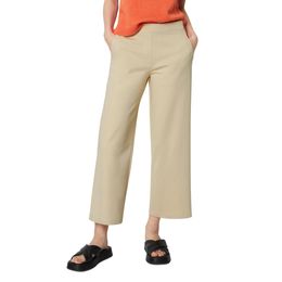 Marc O'Polo Jerseyhose MARC O'POLO "aus Interlock-Qualität" Gr. 44, Normalgrößen, beige Damen Hosen Jerseyhosen