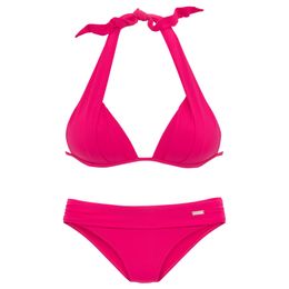 Triangel-Bikini Lascana Gr. 40, Cup C, pink Damen Bikini-Sets Ocean Blue Bestseller