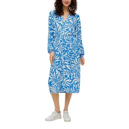 Midikleid s.Oliver Gr. 40, N-Gr, blau (oceanic blue) Damen Kleider Freizeitkleider