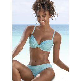 Bügel-Bikini s.Oliver Gr. 34, Cup B, grün (mint, weiß) Damen Bikini-Sets Ocean Blue