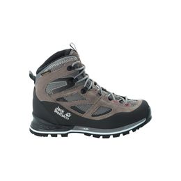 Trekkingschuh Jack Wolfskin "FORCE CREST TEXAPORE MID W" Gr. UK 3 - EU 35,5, Normalschaft, pink (tarmac, grey, pink) Schuhe Damen