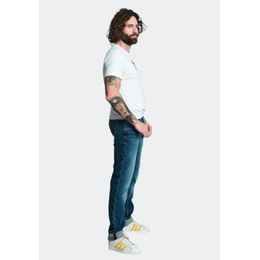 Slim-fit-Jeans FIVE FELLAS "LUUK-Z" Gr. 31, Länge 32, blau (mittelblau 523, 24m) Herren Jeans Slim Fit