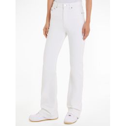 Bequeme Jeans Tommy Jeans "Sylvia" Gr. 25, Länge 30, weiß (offwhite30) Damen Jeans High-Waist-Jeans