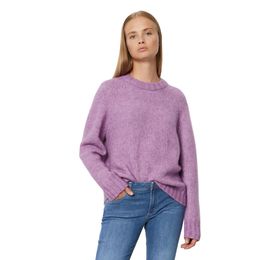 Marc O'Polo Strickpullover MARC O'POLO DENIM "aus Schurwolle-Mohairwolle-Mix" Gr. M, lila Damen Pullover