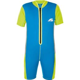 F 2 Neoprenanzug F2 "F2 Neoprene Kids Shorty" Sportanzüge Gr. 170/176, bunt (gelbgrün, türkis) Bekleidung