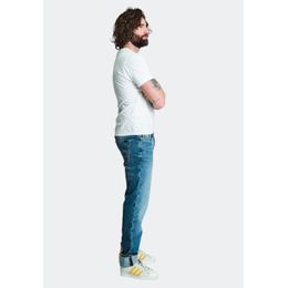 Slim-fit-Jeans FIVE FELLAS "LUUK-Z" Gr. 32, Länge 34, blau (hellblau 533, 36m) Herren Jeans Slim Fit