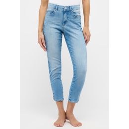 7/8-Jeans Angels "ORNELLA SEQUIN" Gr. 38, N-Gr, blau (heavenblues) Damen Jeans Ankle 7/8