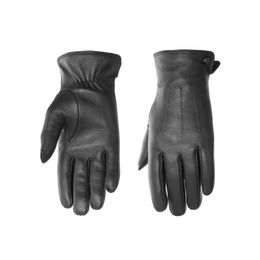 Lederhandschuhe Pearlwood "Travis" Gr. 8,5, schwarz (black) Damen Handschuhe Fingerhandschuhe