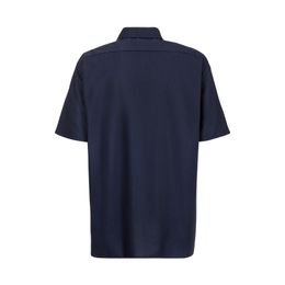 Kurzarmhemd OLYMP "Luxor Modern Fit" Gr. 43, N-Gr, blau (kobalt) Herren Hemden Kurzarm