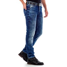 Cipo & Baxx Slim-fit-Jeans CIPO & BAXX Gr. 29, Länge 32, blau Herren Jeans Slim Fit