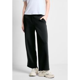 Loungehose Cecil "Style Neele Modal" Gr. XL (44), Länge 26, schwarz (black) Damen Hosen Freizeithosen