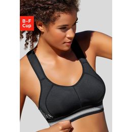 active by Lascana Sport-BH LASCANA ACTIVE Gr. 75, Cup B, schwarz Damen BHs Sport-BH Sportbekleidung Sport