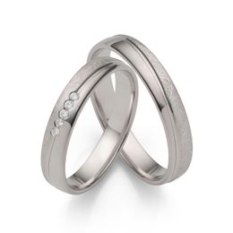 Trauring Firetti "Schmuck Geschenk Hochzeit Ehering "LIEBE"" Fingerringe Gr. 60, ohne Zirkonia, Silber 925 (Sterlingsilber), 4 mm, silberfarben Trauringe