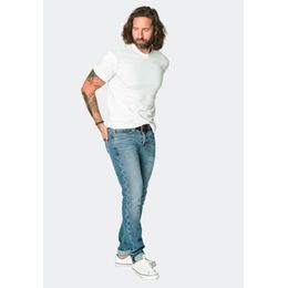 Slim-fit-Jeans FIVE FELLAS "DANNY" Gr. 32, Länge 34, blau (hellblau 533, 36m) Herren Jeans Slim Fit