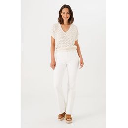 Slim-fit-Jeans Garcia "Celia Flare" Gr. 29, Länge 30, weiß (white) Damen Jeans Röhrenjeans