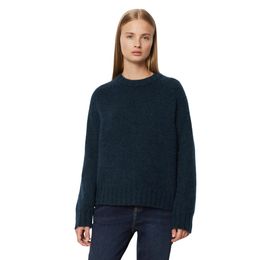 Marc O'Polo Strickpullover MARC O'POLO DENIM "aus Schurwolle-Mohairwolle-Mix" Gr. XXS, blau Damen Pullover