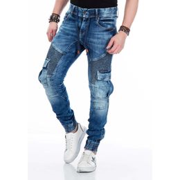 Cipo & Baxx Bequeme Jeans CIPO & BAXX Gr. 29, Länge 32, blau Herren Jeans