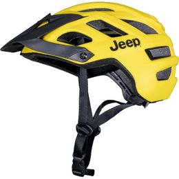 Fahrradhelm JEEP E-BIKES "Pro" Helme Gr. L Kopfumfang: 58 cm - 61 cm, gelb Fahrradhelme für Erwachsene