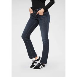 Straight-Jeans Pepe Jeans "GEN" Gr. 30, Länge 30, blau (h06 stretch ultra dark) Damen Jeans Röhrenjeans