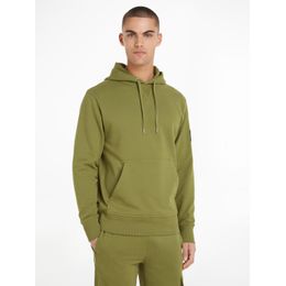 Kapuzensweatshirt Calvin Klein Jeans "BADGE HOODIE" Gr. XL, grün (khaki) Herren Sweatshirts