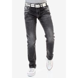 Cipo & Baxx Bequeme Jeans CIPO & BAXX Gr. 36, Länge 34, schwarz Herren Jeans 5-Pocket-Jeans