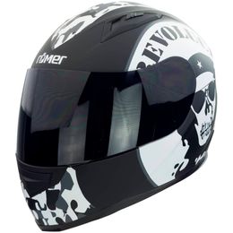 RÖMER HELME Motorradhelm RÖMER HELME "Frankfurt" Helme Gr. L Kopfumfang: 59 cm - 60 cm, weiß (schwarz, weiß) Motorradhelme