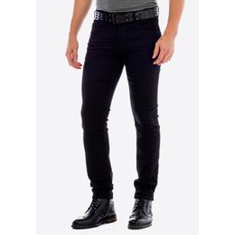 Cipo & Baxx Slim-fit-Jeans CIPO & BAXX Gr. 32, Länge 36, schwarz Herren Jeans Slim Fit
