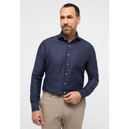 Langarmhemd Eterna "MODERN FIT" Gr. 39, Normalgrößen, blau (midnight) Herren Hemden Langarm