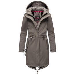 Softshelljacke Marikoo "Mountain Presanella" Gr. S, grau (dark grey) Damen Jacken Softshelljacken