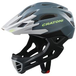 Bike Cross Helm Cratoni "MTB-Fahrradhelm C-MANIAC" Gr. 52, schwarz (anthrazit, schwarz matt), Helme, 52/55 Kopfumfang: 52cm - 55cm