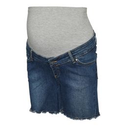 MAMALICIOUS Umstand Shorts 'MILOW' Damen Gr&ouml;&szlig;e 33 blue denim / graumeliert