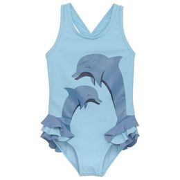 Color Kids - Kid's Swimsuit with Application - Badeanzug Gr 92 blau
