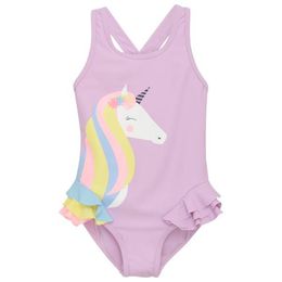 Color Kids - Kid's Swimsuit with Application - Badeanzug Gr 92 lila