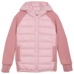 Color Kids - Kid's Hybrid Fleece Jacket with Hood - Kunstfaserjacke Gr 134 rosa