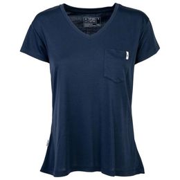 NIKIN - Women's Treeshirt Pocket V-Neck - T-Shirt Gr XS blau