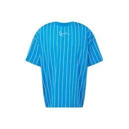 Karl Kani T- Shirt 'Pinstripe' Herren Gr&ouml;&szlig;e XXL blau / wei&szlig;