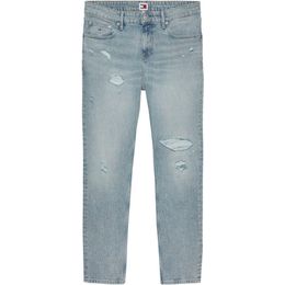Tommy Jeans Straight-Jeans RYAN RGLR STRGHT mit Used-Effekten, blau