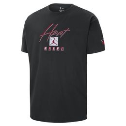 Miami Heat Courtside Statement Edition Jordan Max90 NBA-T-Shirt für Herren - Schwarz