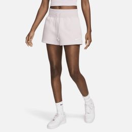 Nike Sportswear Phoenix Fleece Shorts mit lockerer Passform und hohem Taillenbund für Damen - Lila