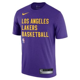 Los Angeles Lakers Nike Dri-FIT NBA-Trainings-T-Shirt für Herren - Lila