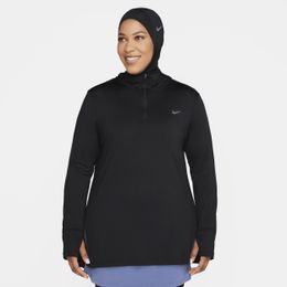 Nike Dri-FIT Swift Element UV Damen-Laufjacke mit Kapuze - Schwarz