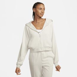 Nike Sportswear Chill Terry Hoddie aus French Terry mit durchgehendem Reißverschluss für Damen - Braun